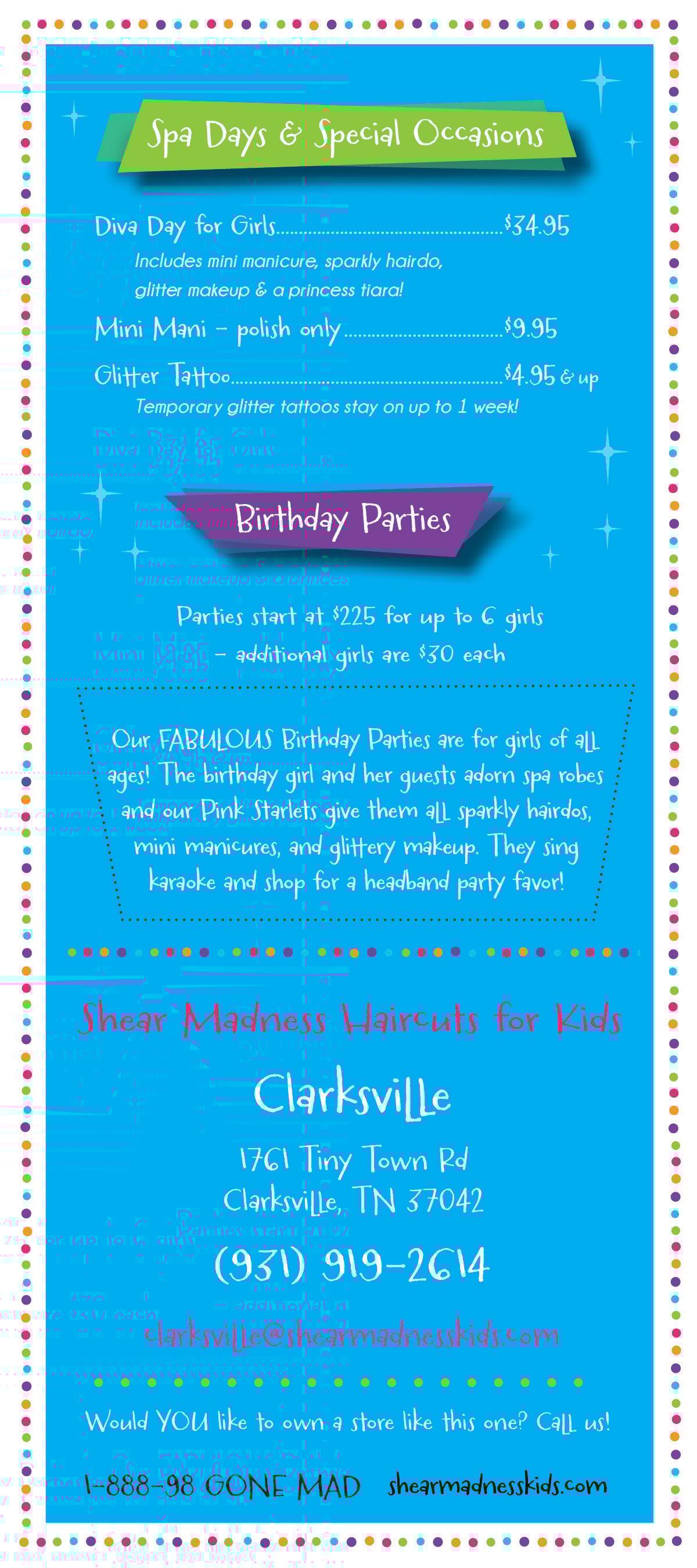 Menu | Clarksville, TN