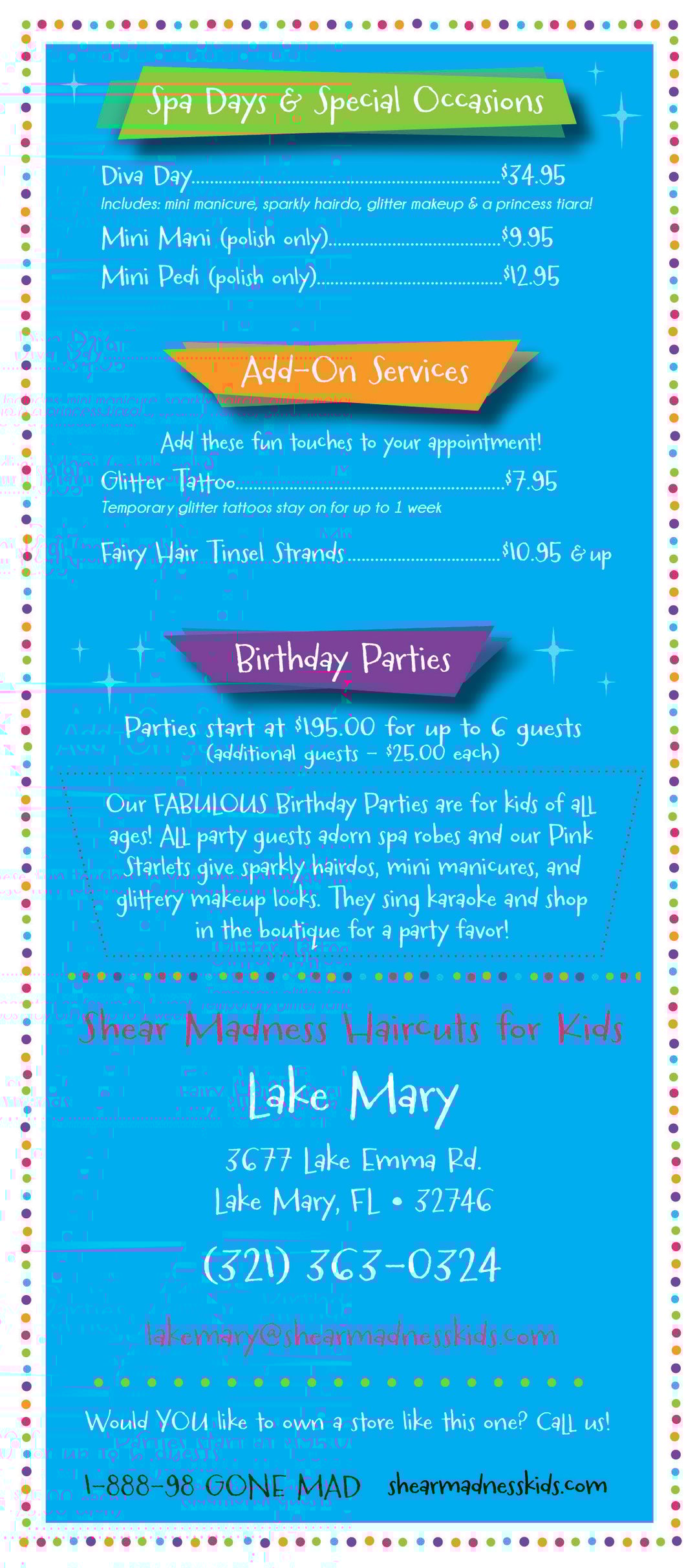 Menu | Lake Mary, FL